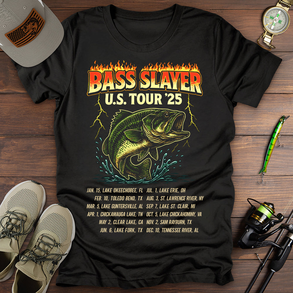 Bass Slayer Tour T-Shirt – Reel & Hunt